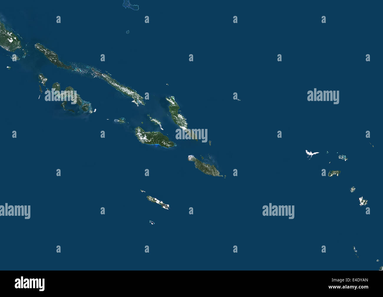 Solomon Islands, True Colour Satellite Image. Solomon Islands, true ...