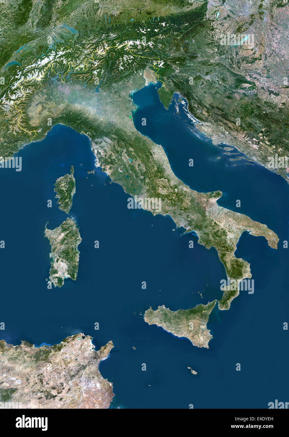 Mediterranean sea map hi-res stock photography and images - Alamy