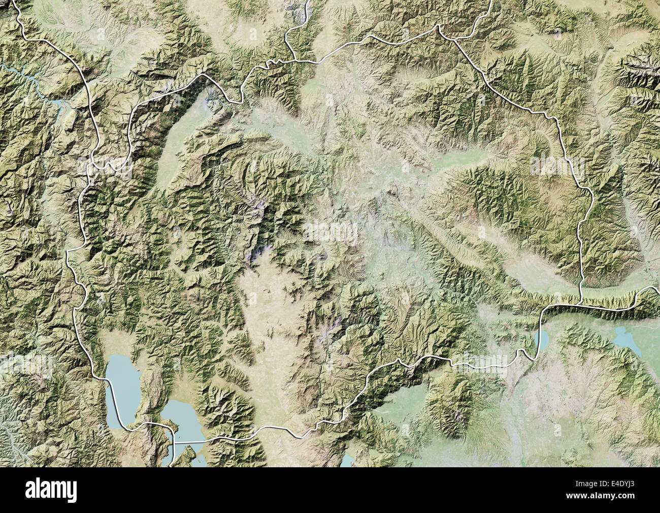 Map of border hi-res stock photography and images - Alamy