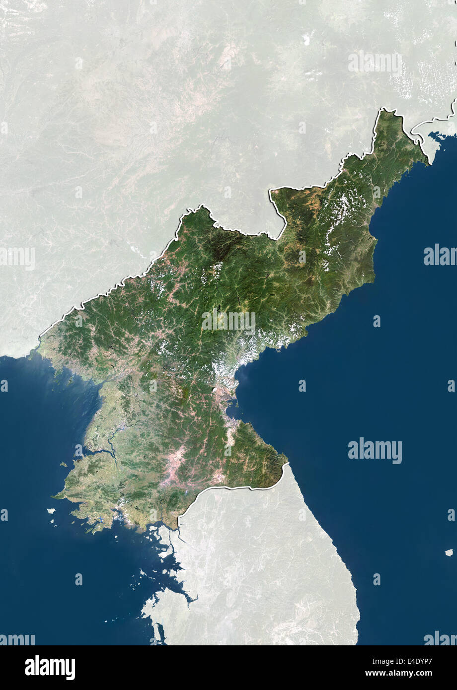 Korean peninsula satellite hi-res stock photography and images - Alamy