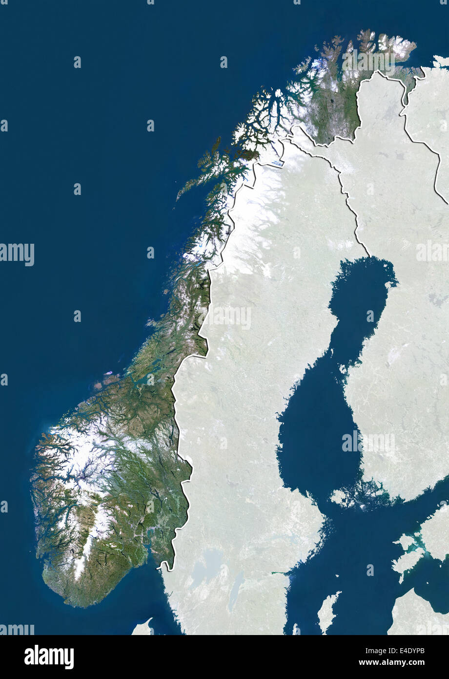 Map satellite geography norway hi-res stock photography and images - Alamy
