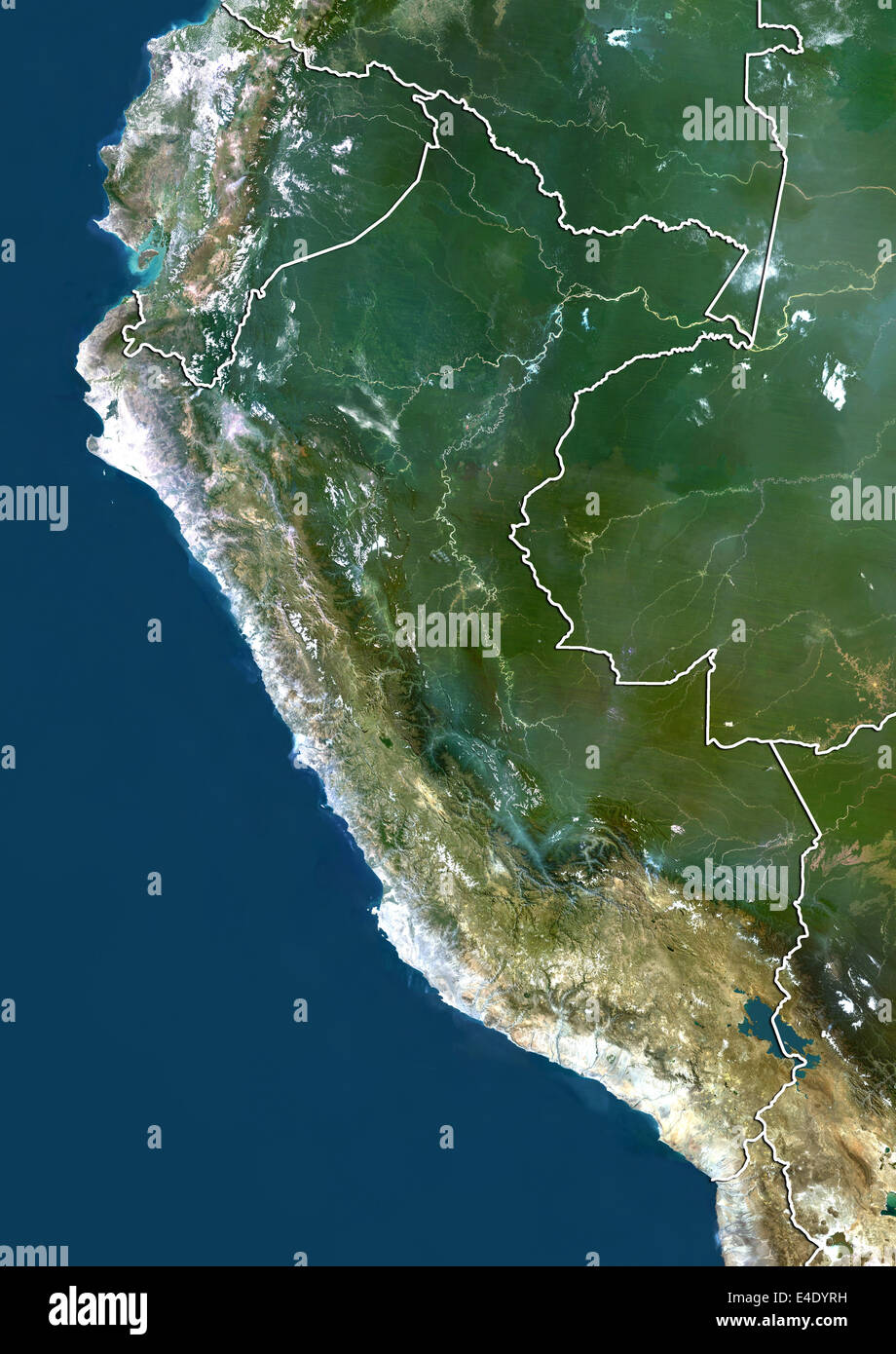Map satellite geography peru hi-res stock photography and images - Alamy