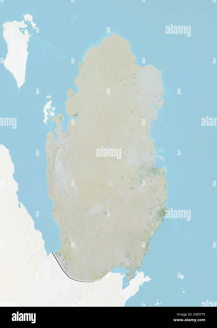 Physical Map Of Qatar High Resolution Stock Photography and Images - Alamy