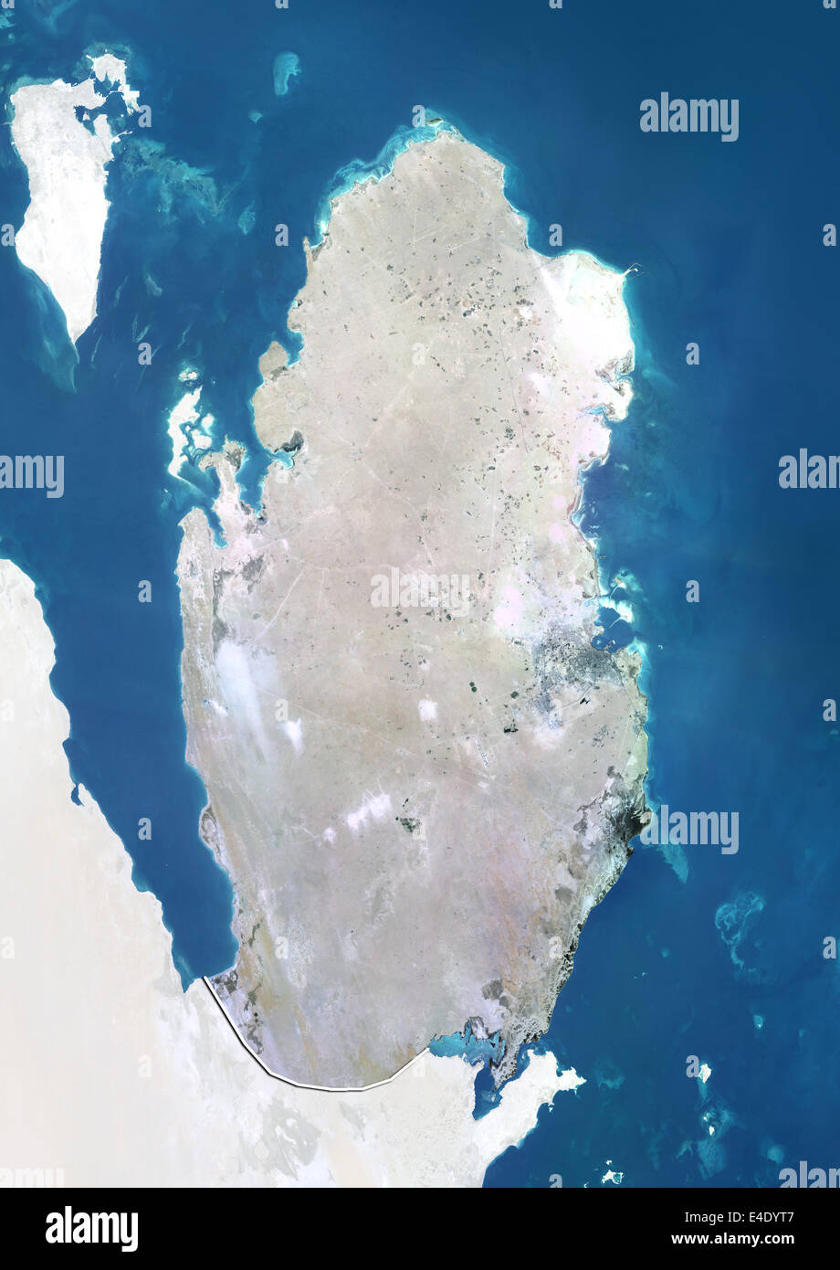Satellite View Doha Map Qatar High Resolution Stock Photography and ...