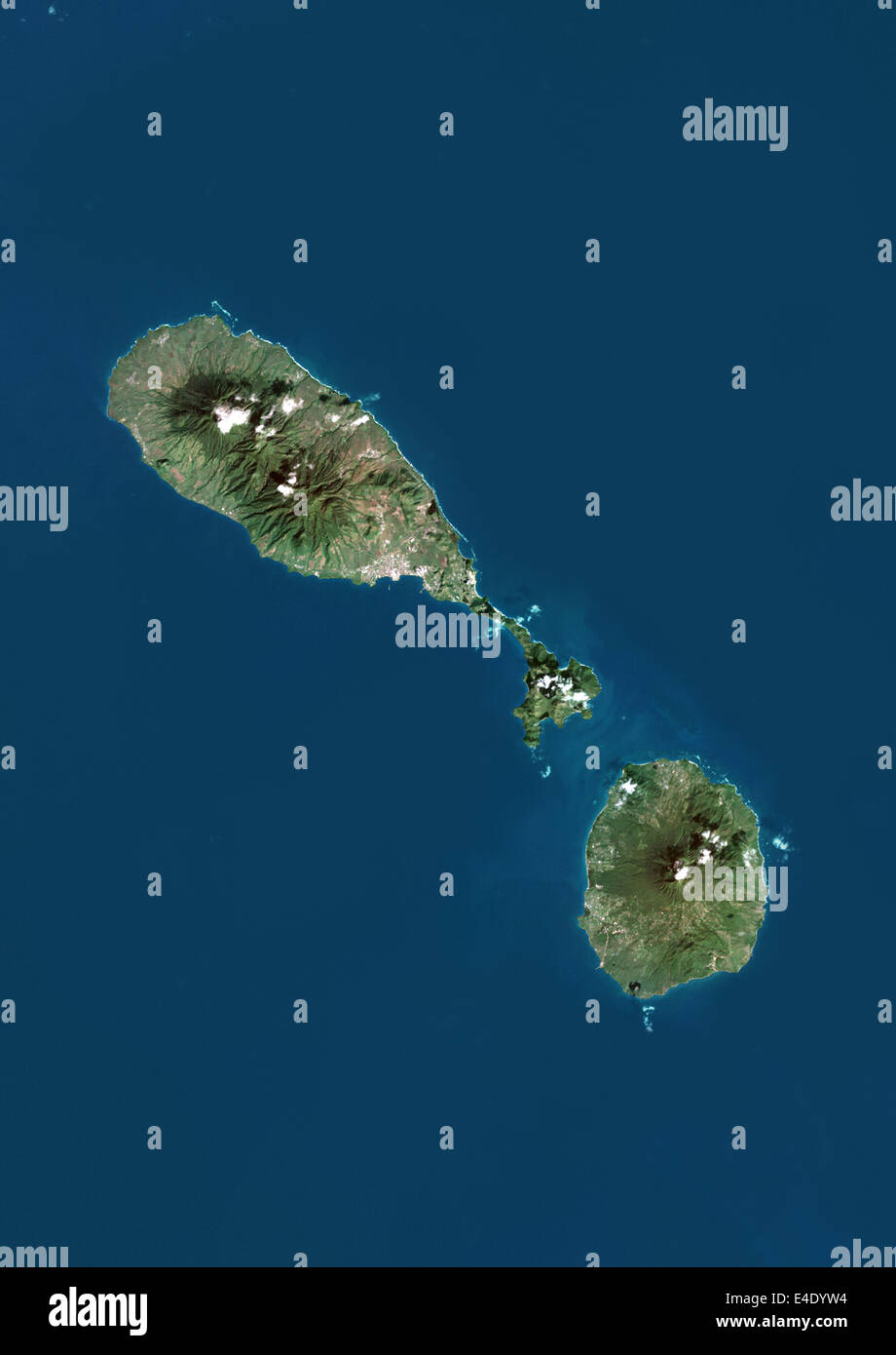 Kitts nevis satellite hi-res stock photography and images - Alamy
