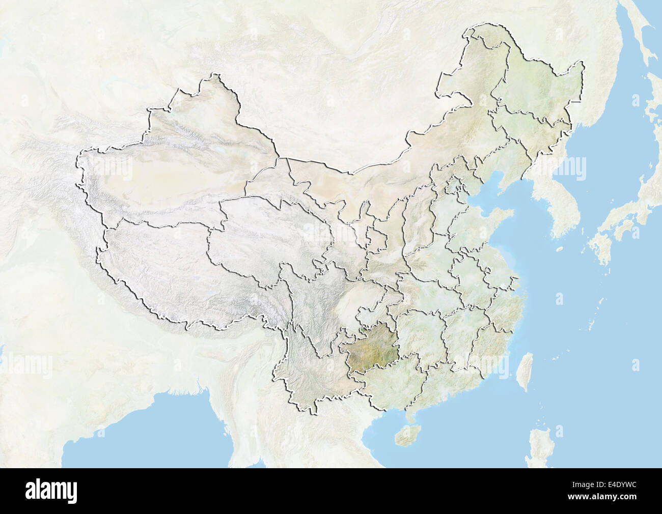 Guizhou map hi-res stock photography and images - Alamy