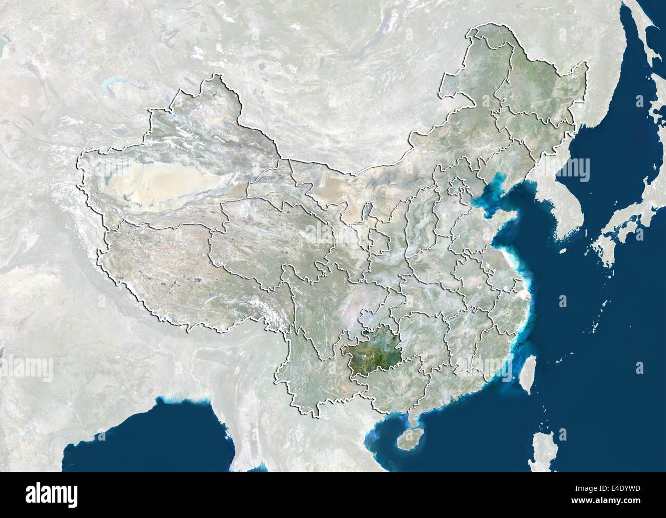 Guizhou map hi-res stock photography and images - Alamy