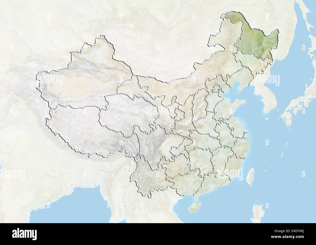 Heilongjiang map hi-res stock photography and images - Alamy