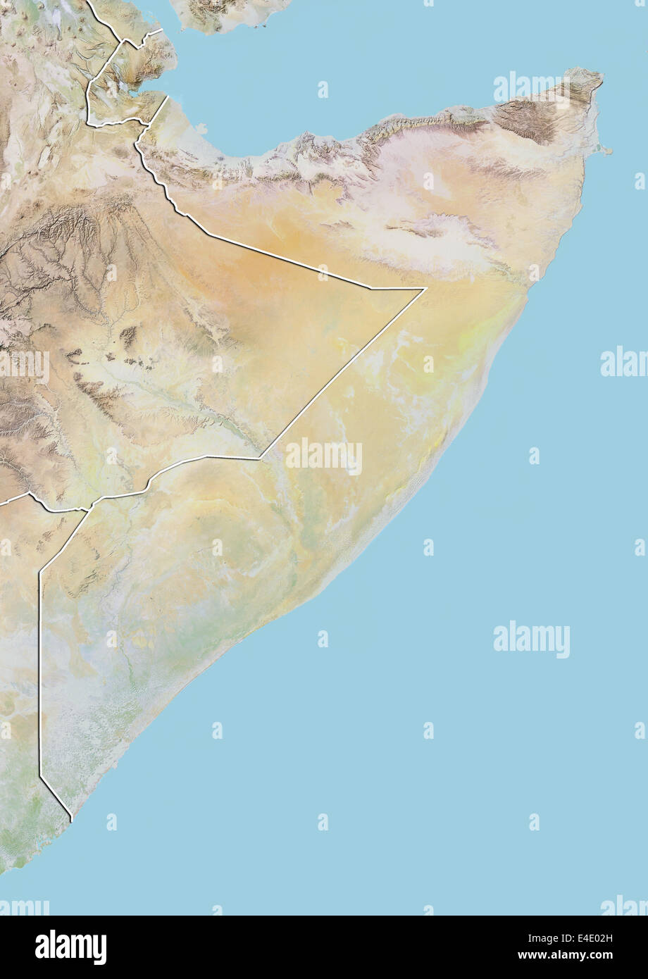 Map of somalia hi-res stock photography and images - Alamy