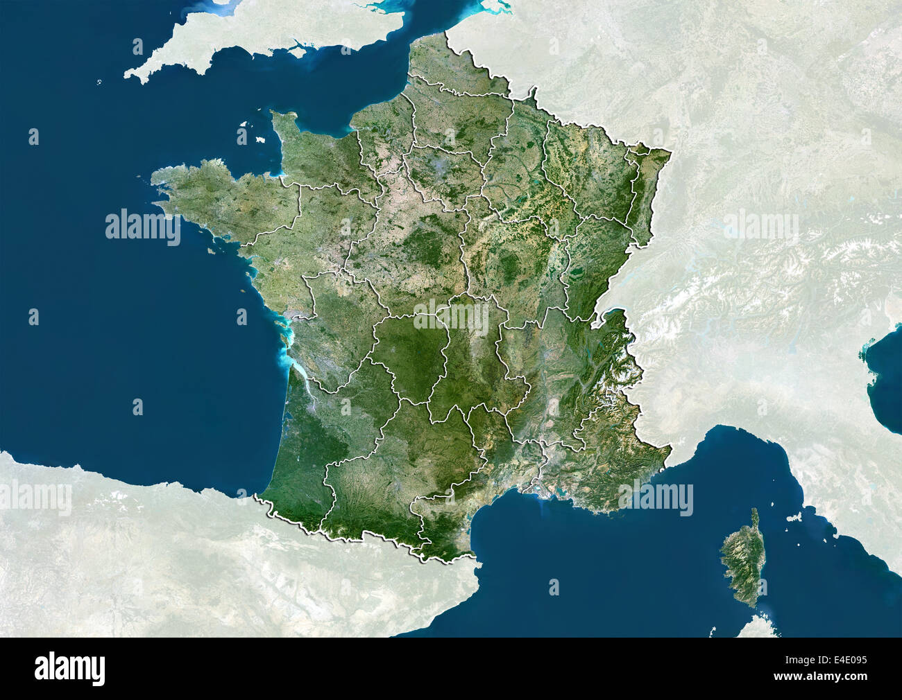 Satellite view paris hi-res stock photography and images - Alamy