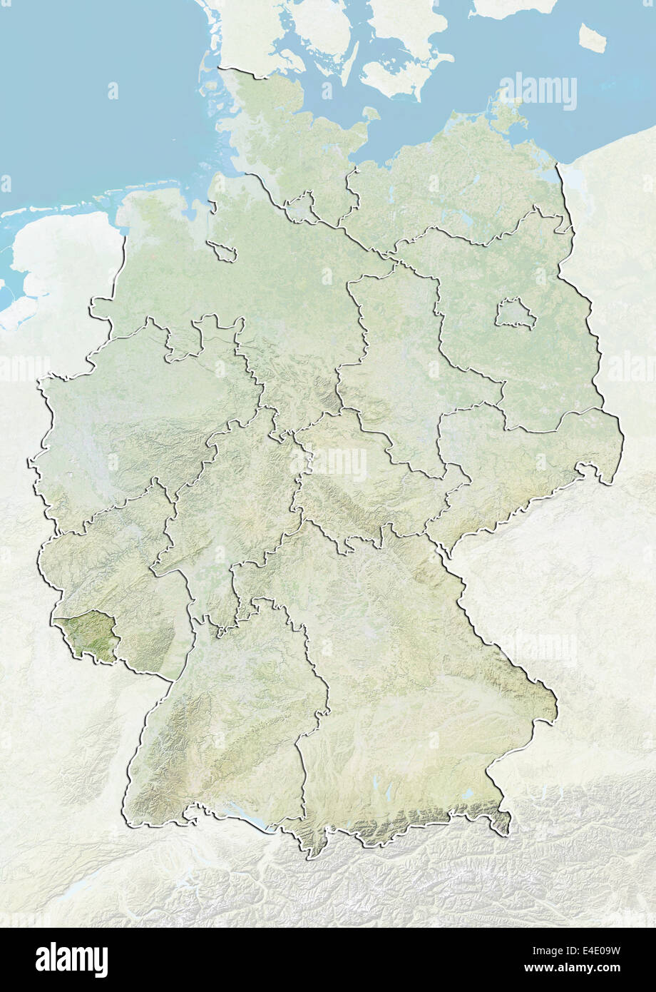 Map of saarland hi-res stock photography and images - Alamy