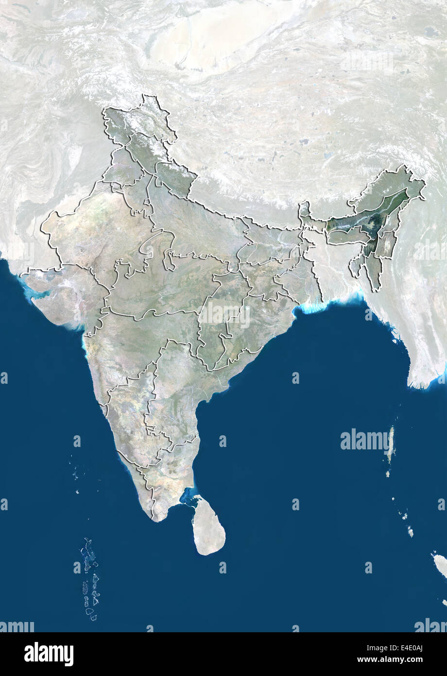 Assam map hi-res stock photography and images - Alamy
