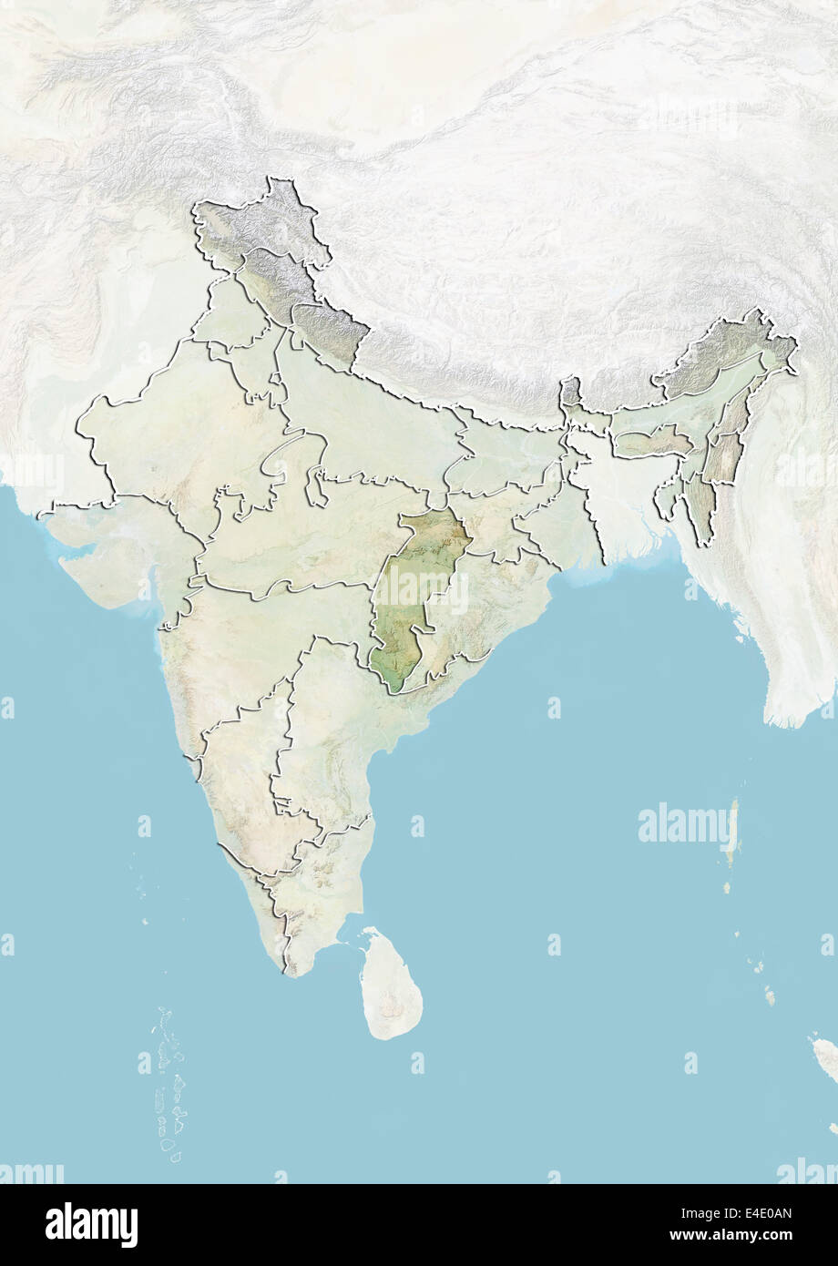 Map of chhattisgarh hi-res stock photography and images - Alamy