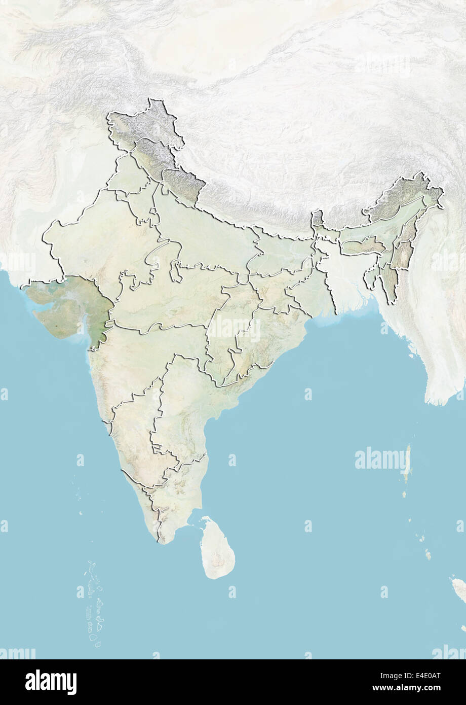 Gujarat map hi-res stock photography and images - Alamy