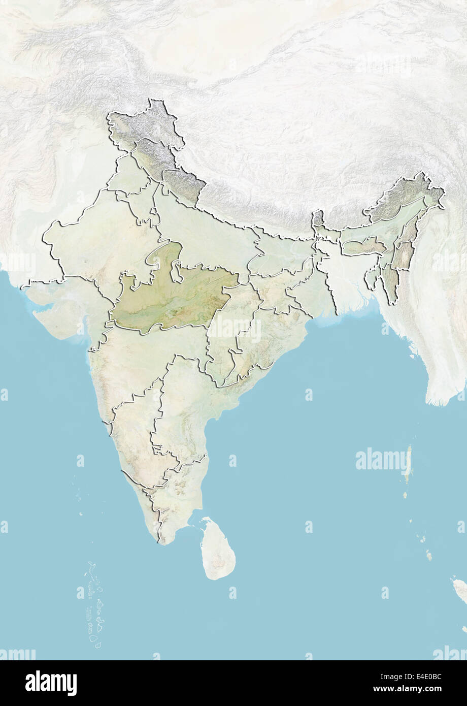 Map of madhya pradesh hi-res stock photography and images - Alamy