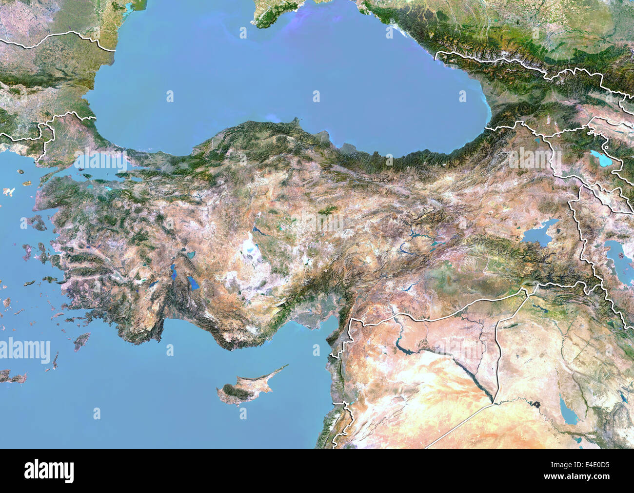 Satellite image of istanbul, turkey hi-res stock photography and images ...