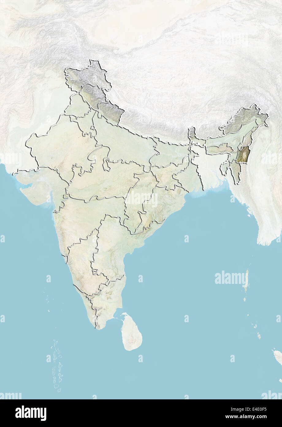 Manipur map hi-res stock photography and images - Alamy