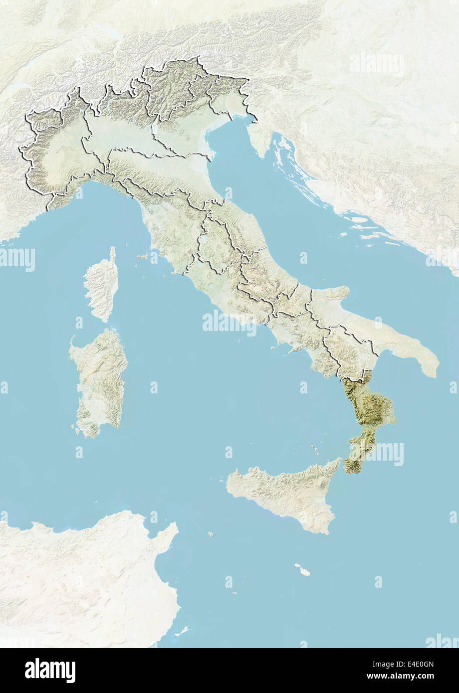 Map of calabria hi-res stock photography and images - Alamy