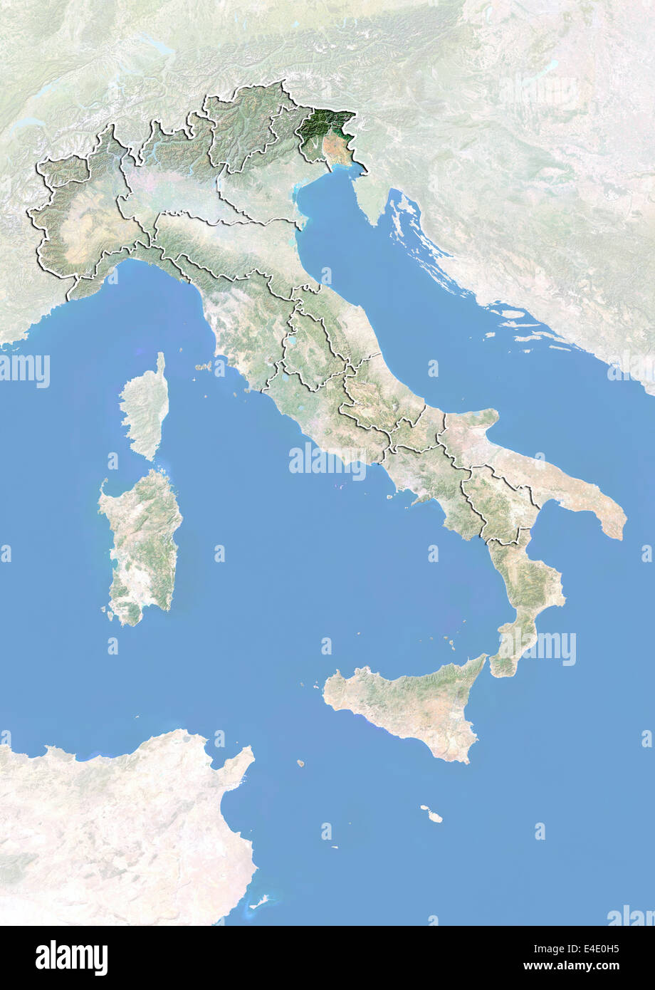 Friuli map hi-res stock photography and images - Alamy
