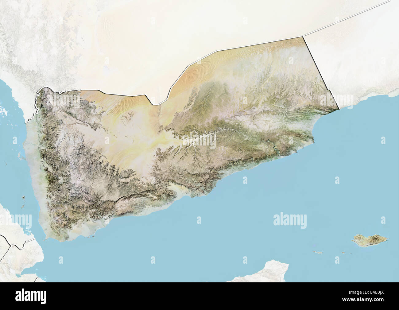 Map of yemen map hi-res stock photography and images - Alamy