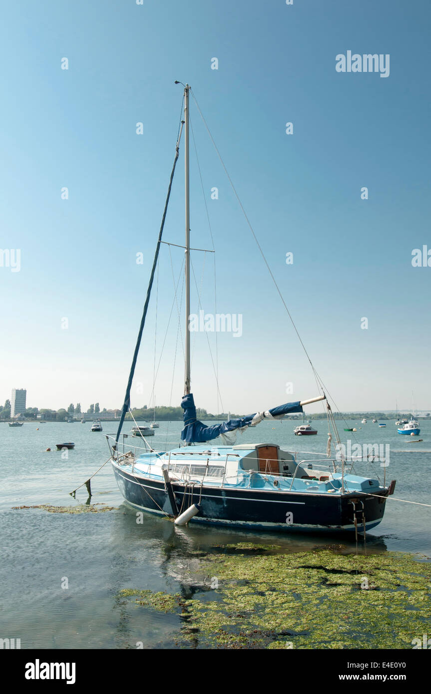 Blue sailing boat hi-res stock photography and images - Alamy