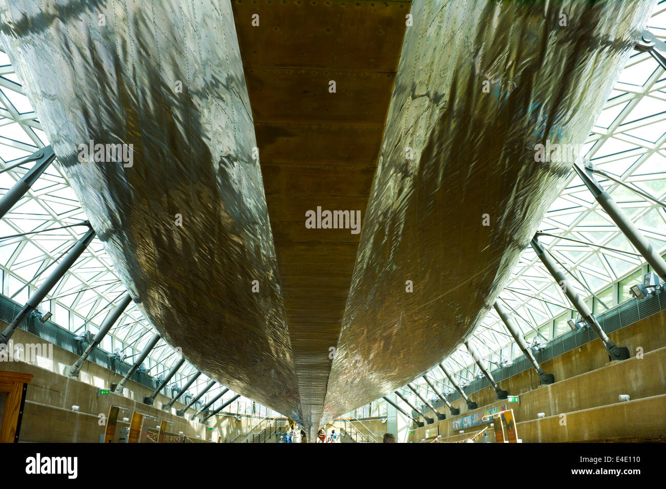 Cutty Sark Tea Clipper at Greenwich, London, UK. July 2014 Showing the ...