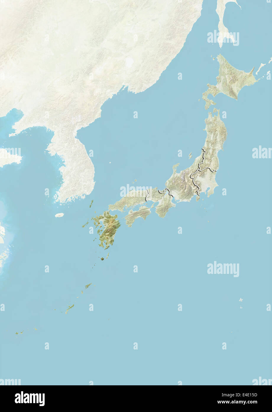 Japan map kyushu hi-res stock photography and images - Alamy
