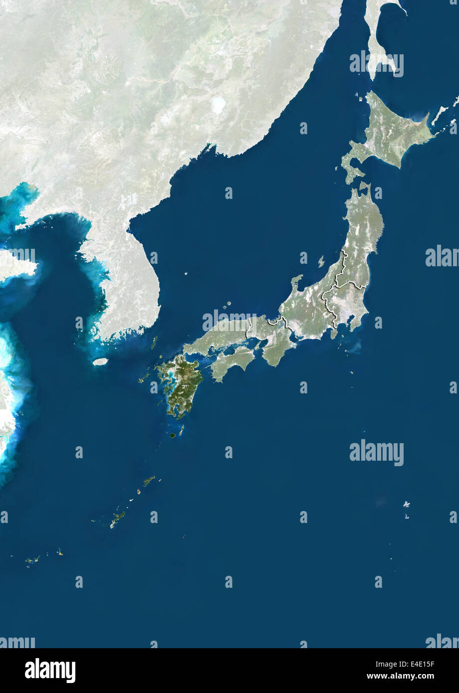 Kyushu japan map hi-res stock photography and images - Alamy