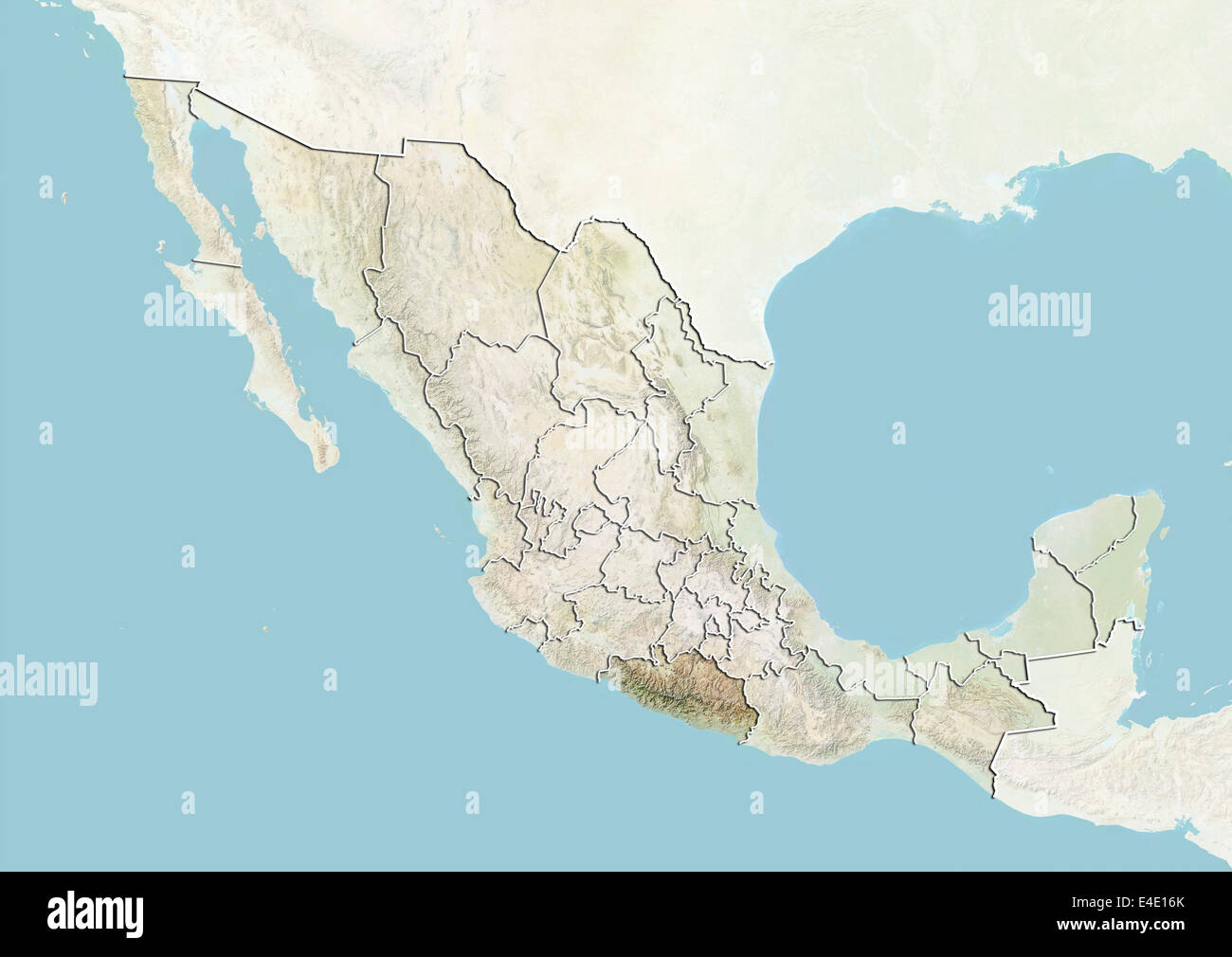 Map of guerrero hi-res stock photography and images - Alamy