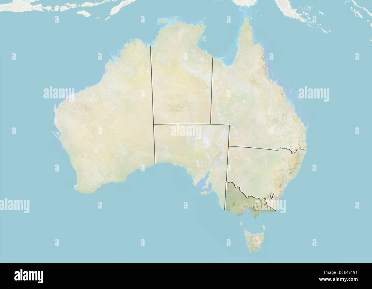 Victoria australia map hi-res stock photography and images - Alamy