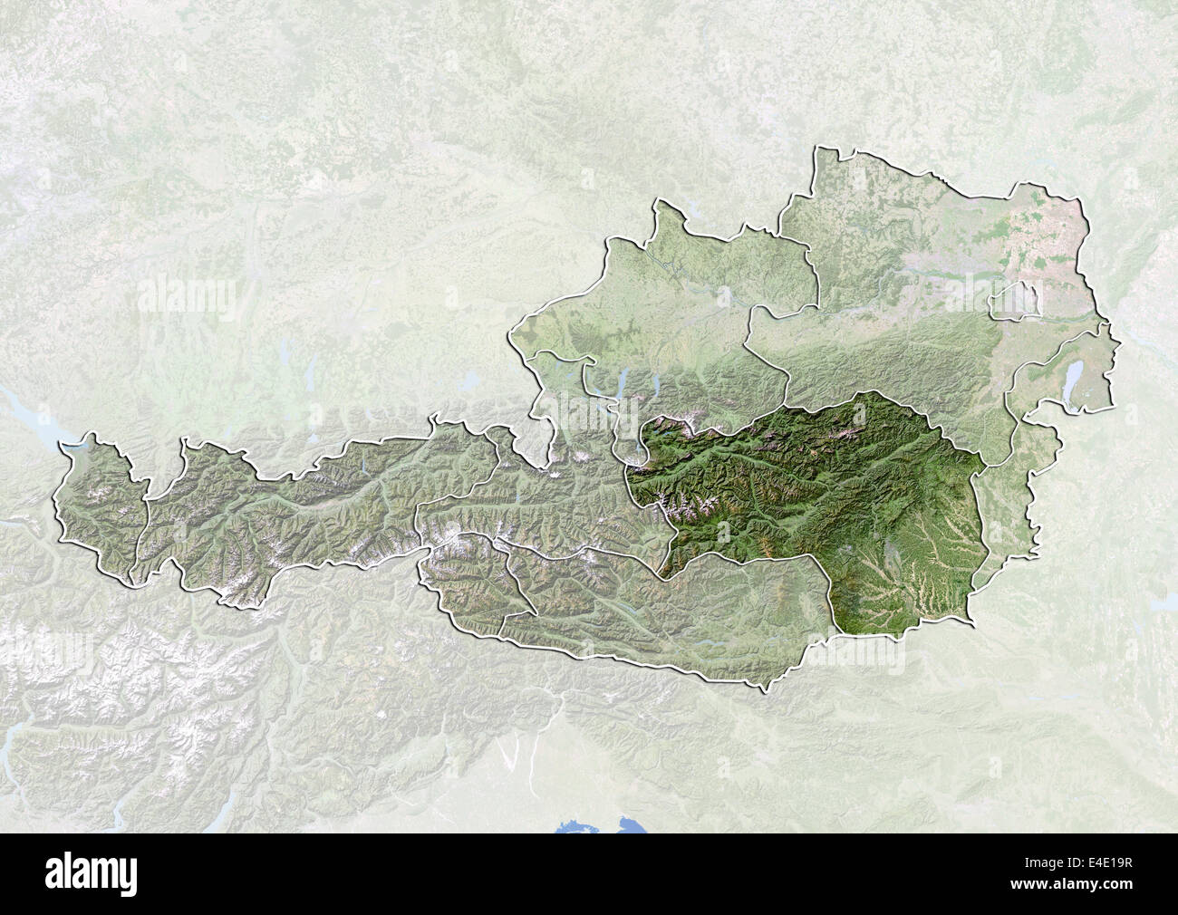 Styria state map hi-res stock photography and images - Alamy