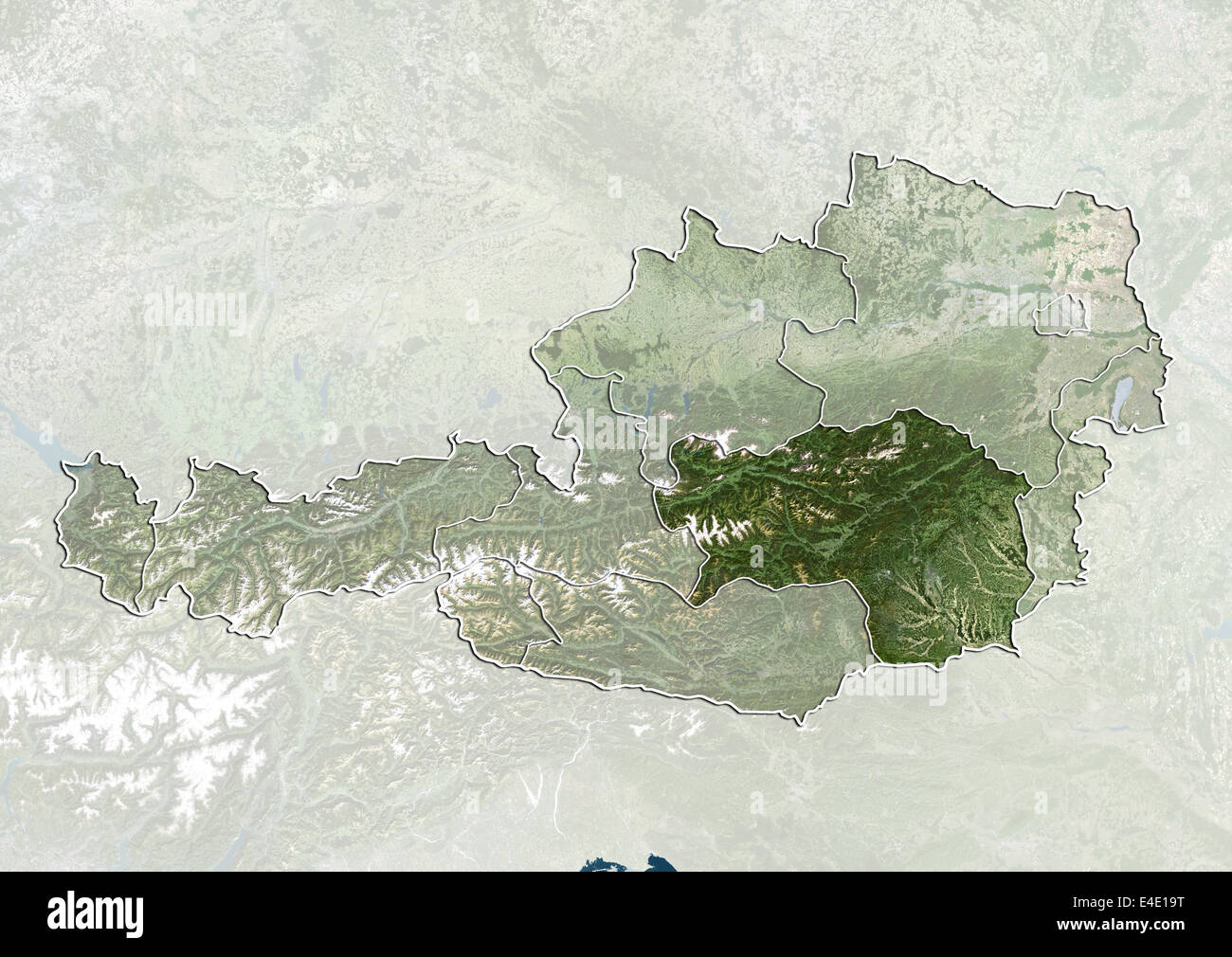 Styria state map hi-res stock photography and images - Alamy