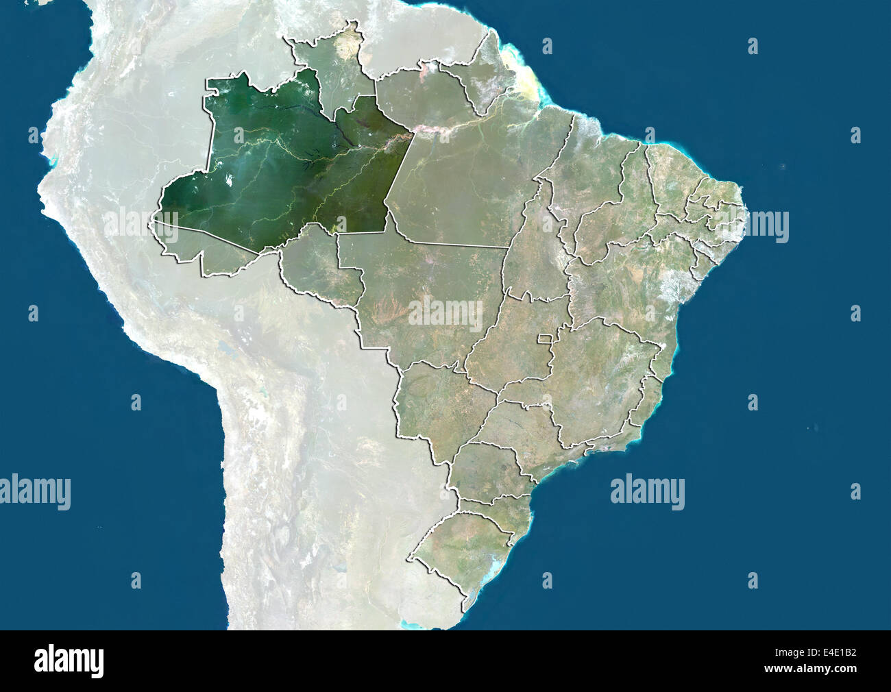 Amazon rainforest satellite image hi-res stock photography and images ...