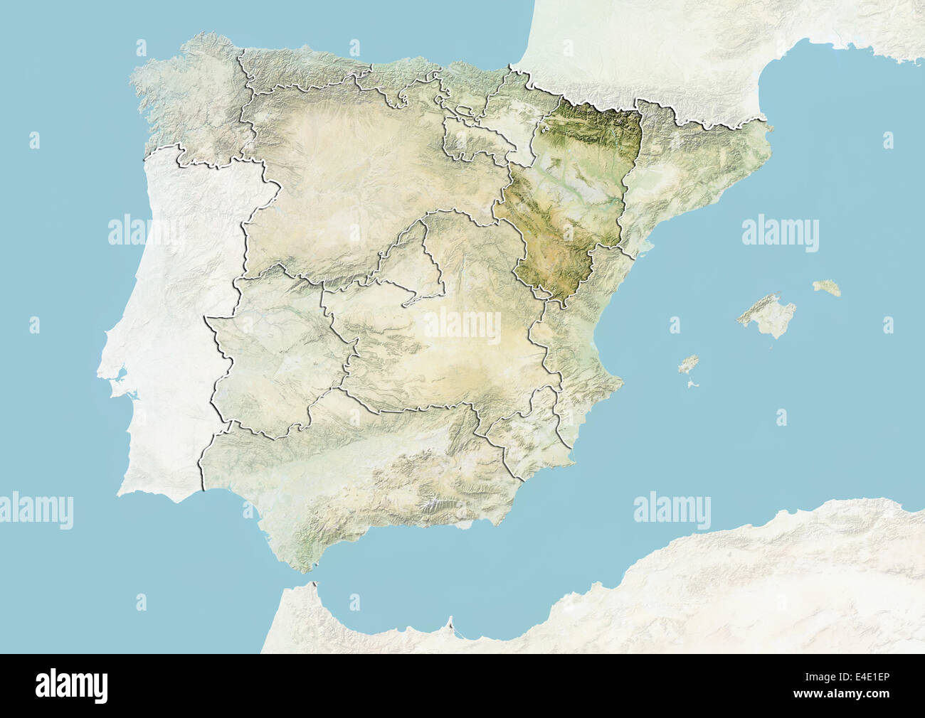 Map of aragon hi-res stock photography and images - Alamy