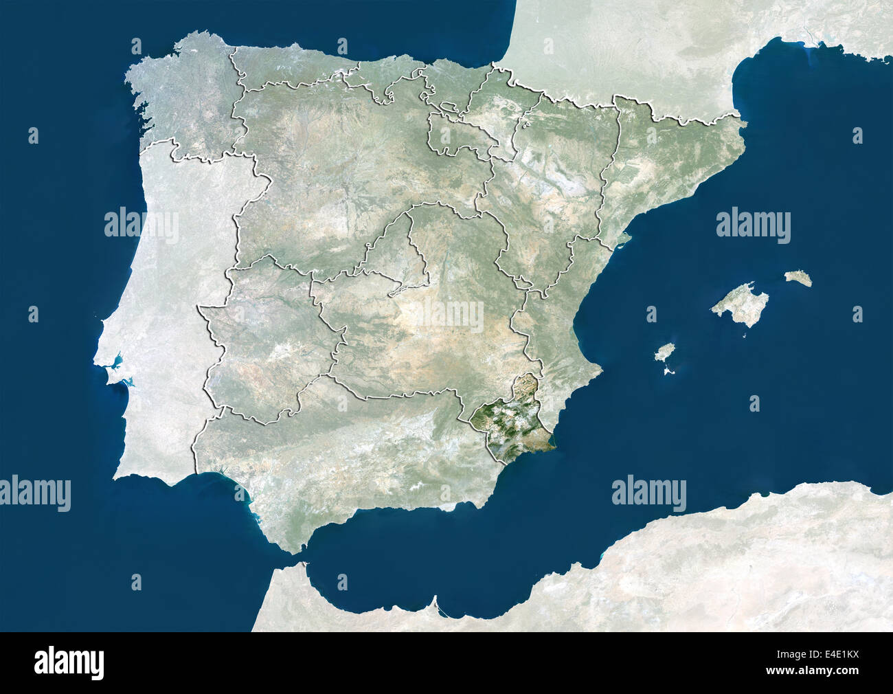Map of region of murcia hi-res stock photography and images - Alamy