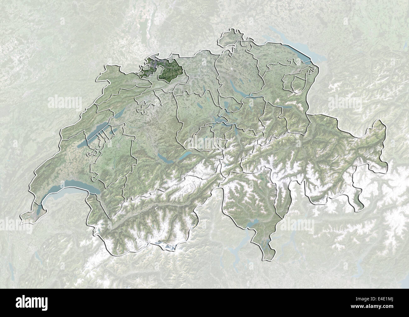 Map of basel hi-res stock photography and images - Alamy