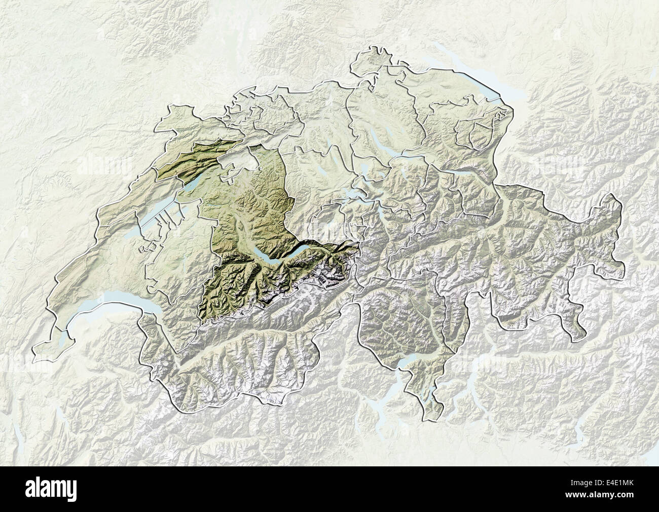 Map of bern hi-res stock photography and images - Alamy