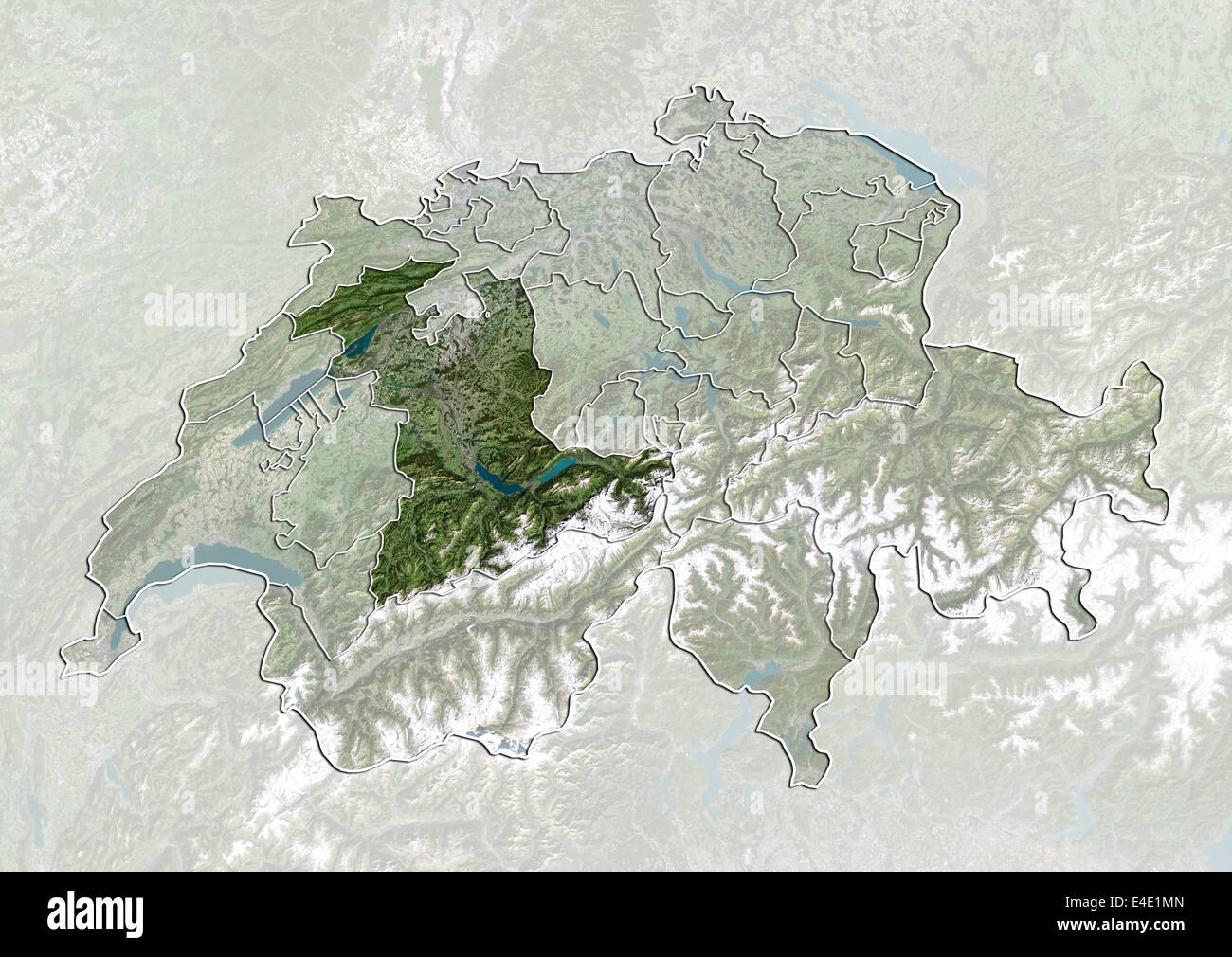 Map of bern hi-res stock photography and images - Alamy