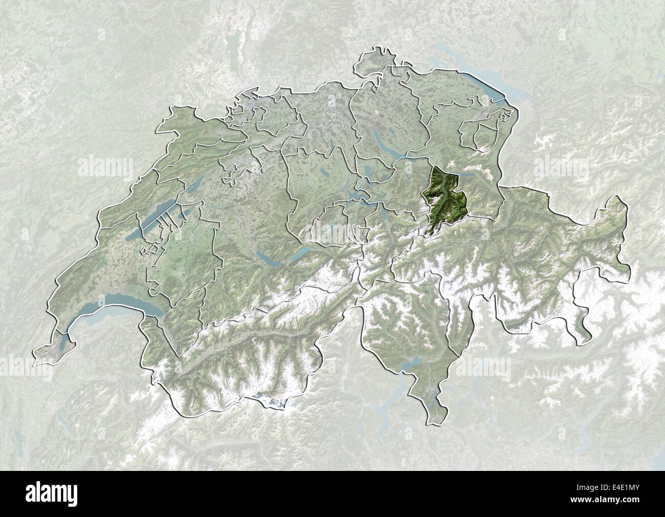 Map of glarus hi-res stock photography and images - Alamy