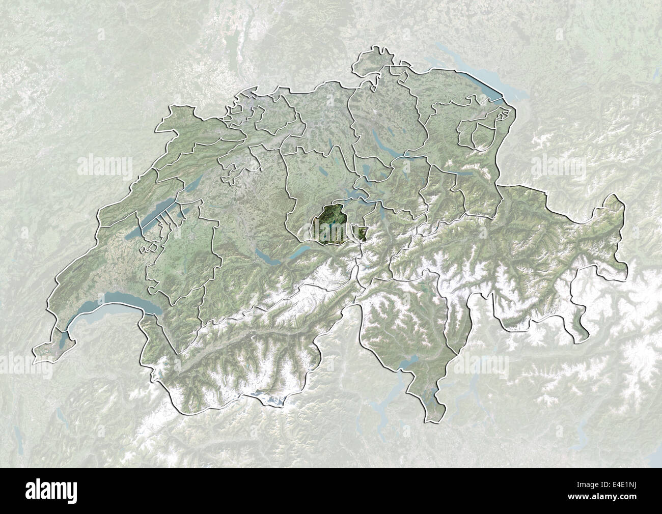 Map of obwalden hi-res stock photography and images - Alamy