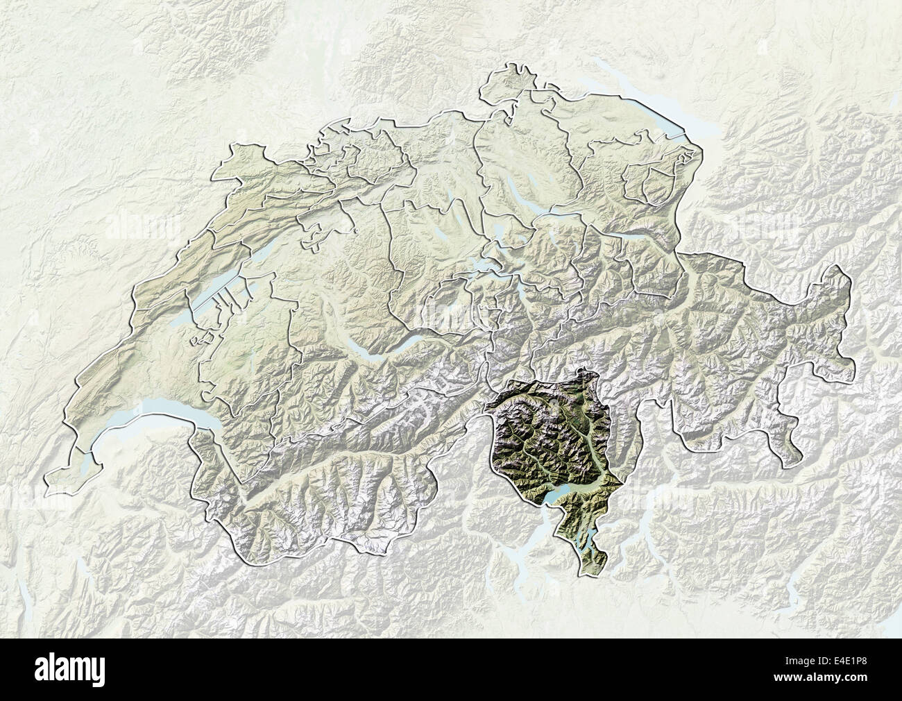 Ticino switzerland europe map hi-res stock photography and images - Alamy