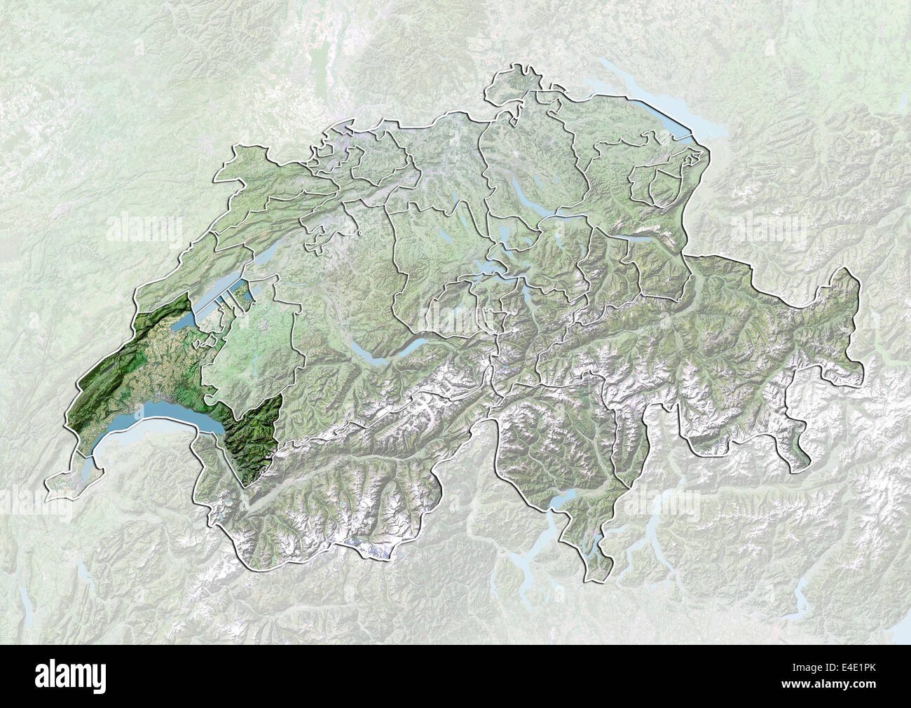 Vaud switzerland europe map hi-res stock photography and images - Alamy