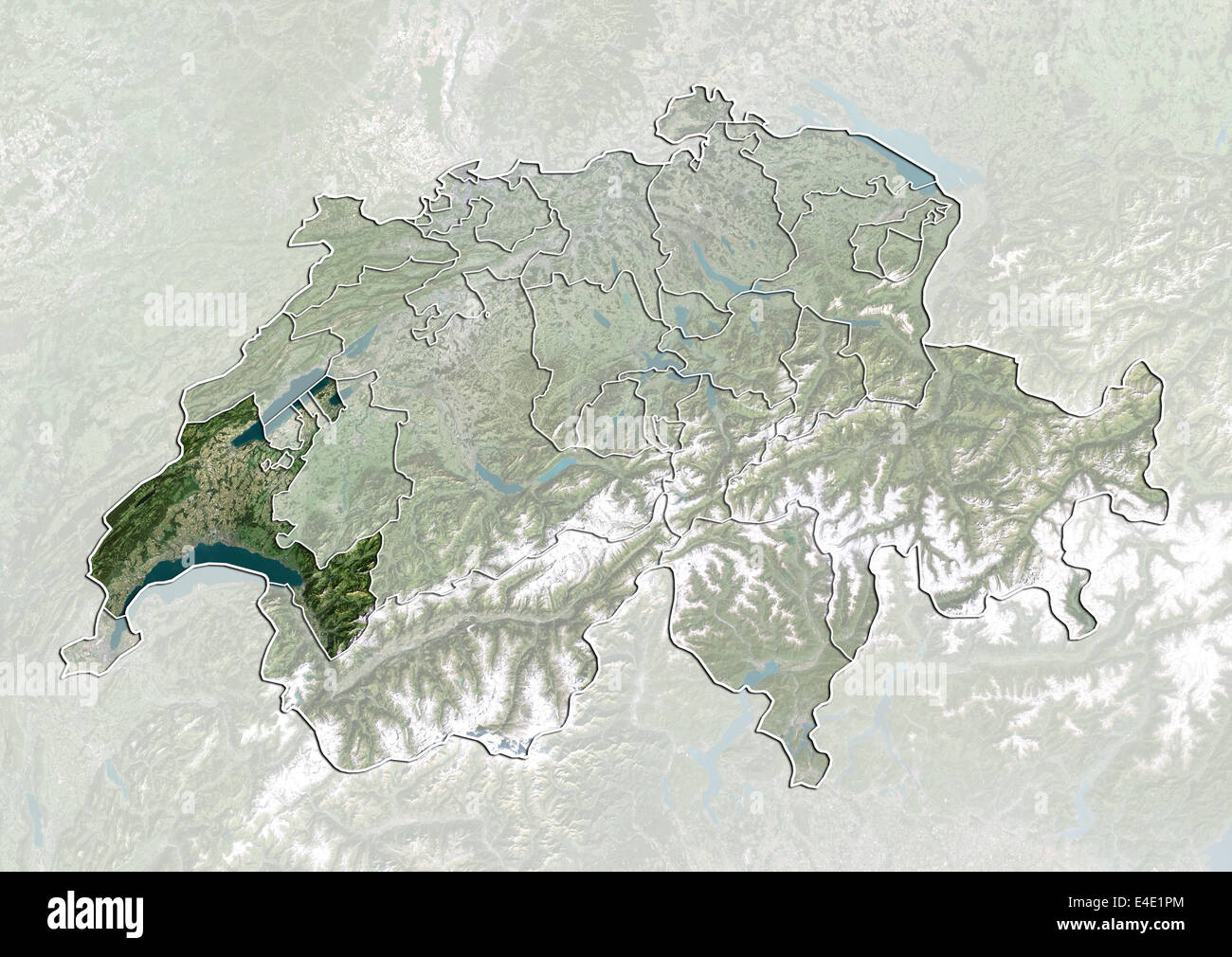 Lausanne map hi-res stock photography and images - Alamy