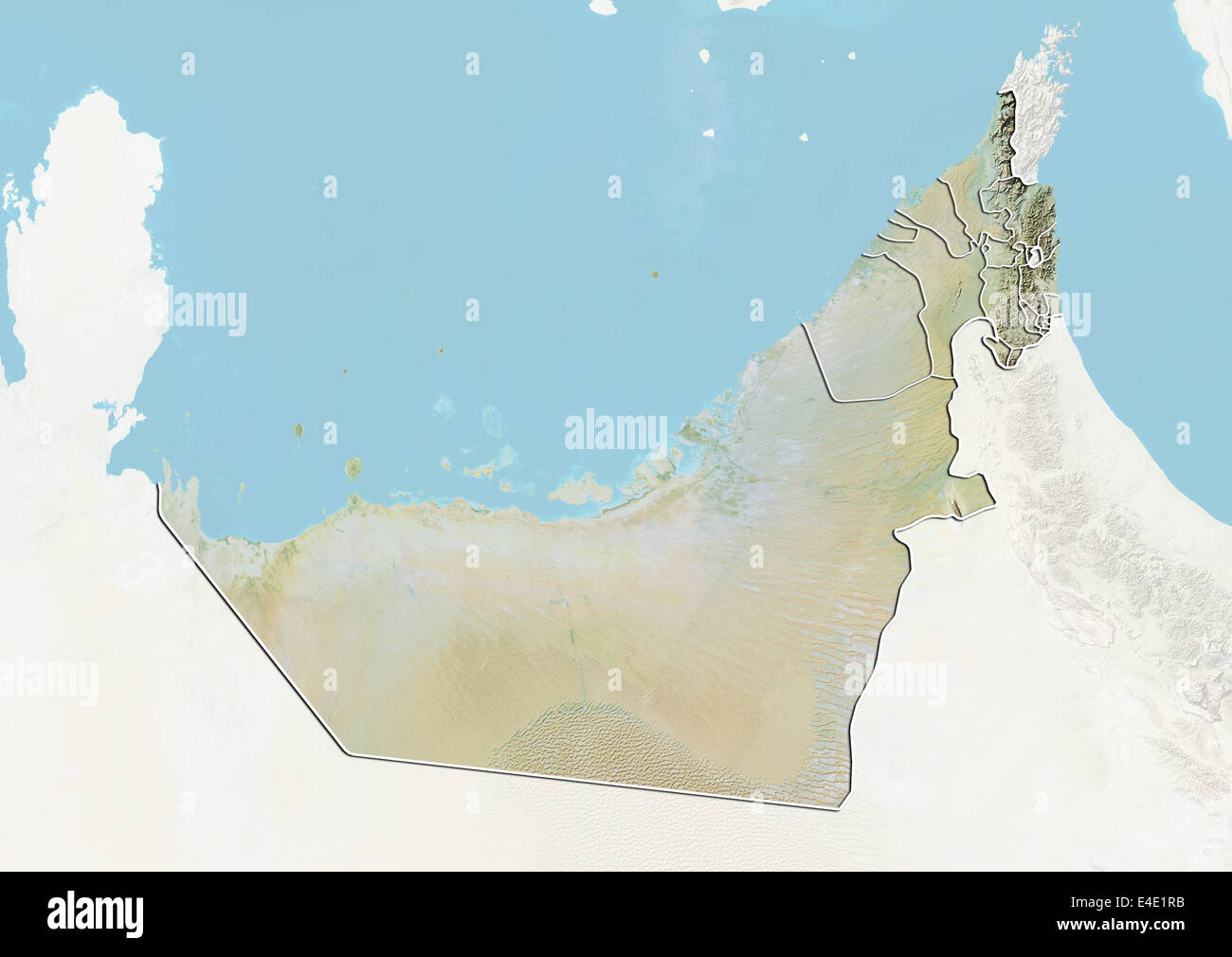 Gulf countries map hi-res stock photography and images - Alamy