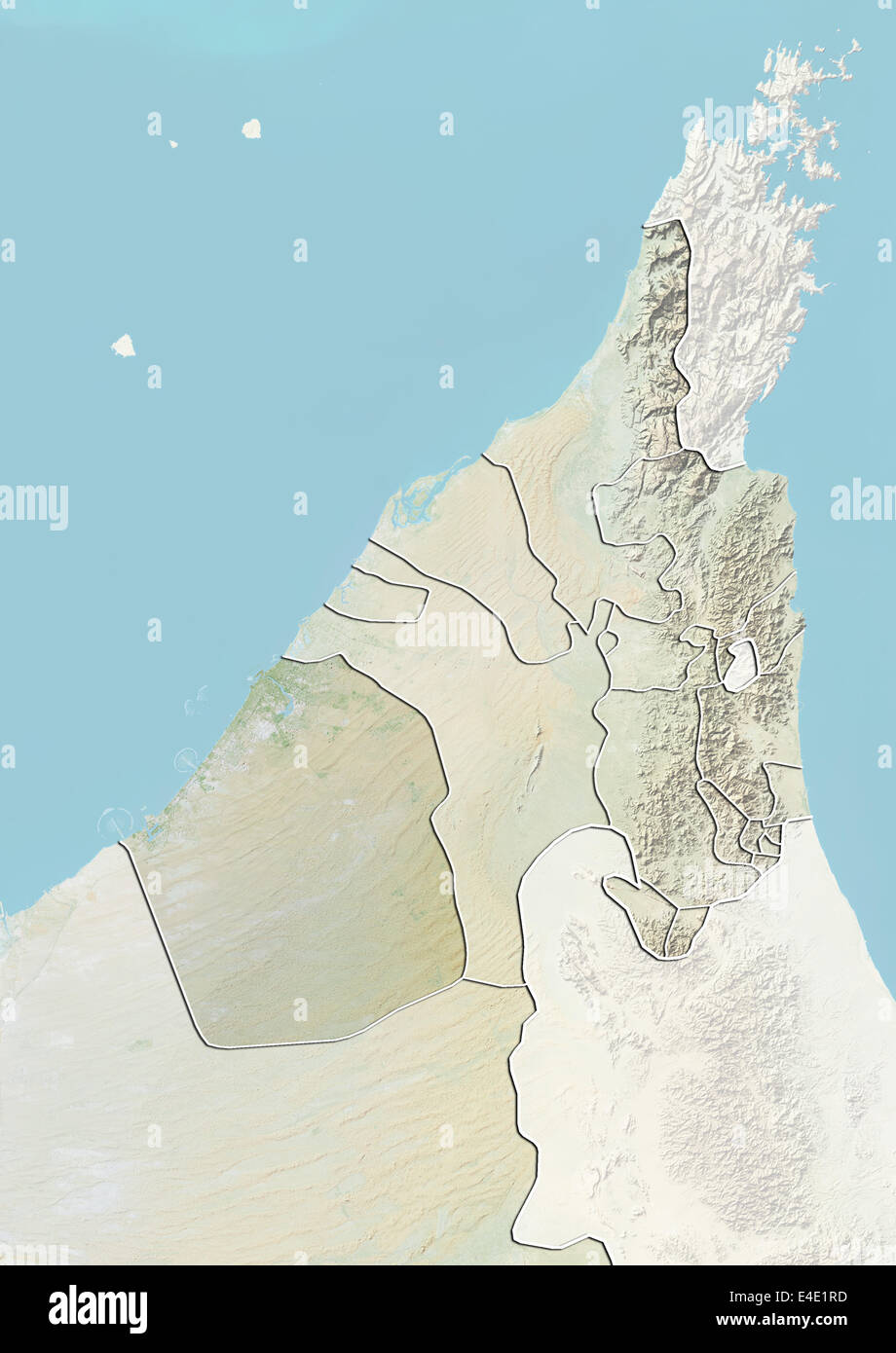 Uae map hi-res stock photography and images - Alamy