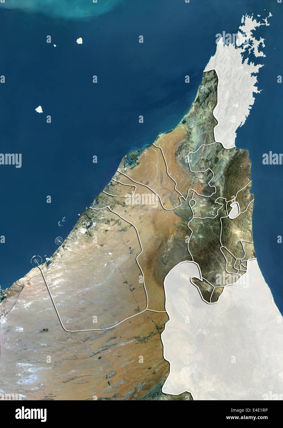 Satellite map of dubai hi-res stock photography and images - Alamy