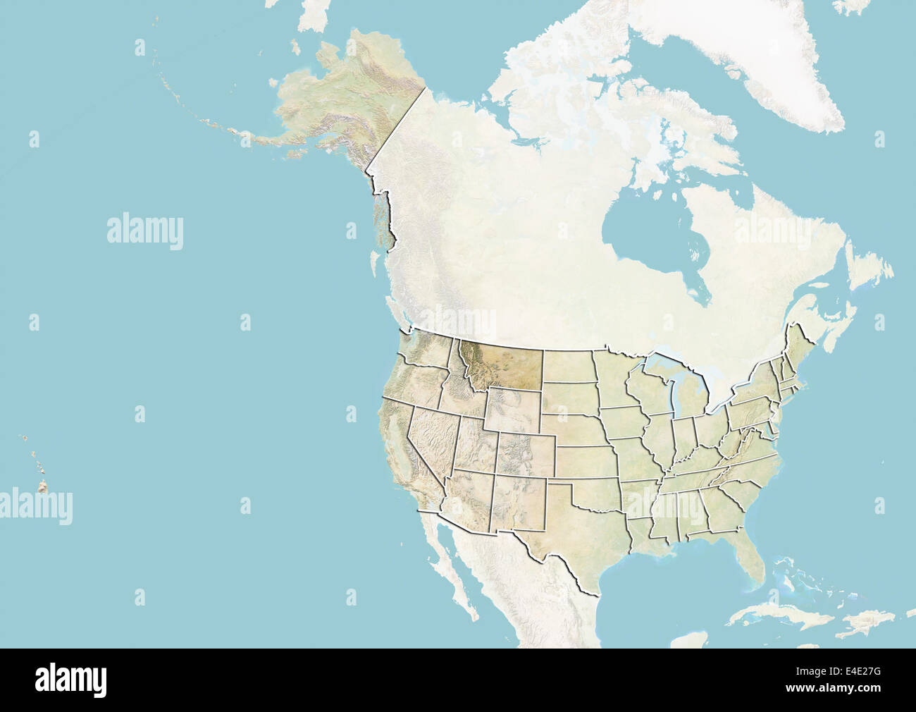 Physical map montana hi-res stock photography and images - Alamy