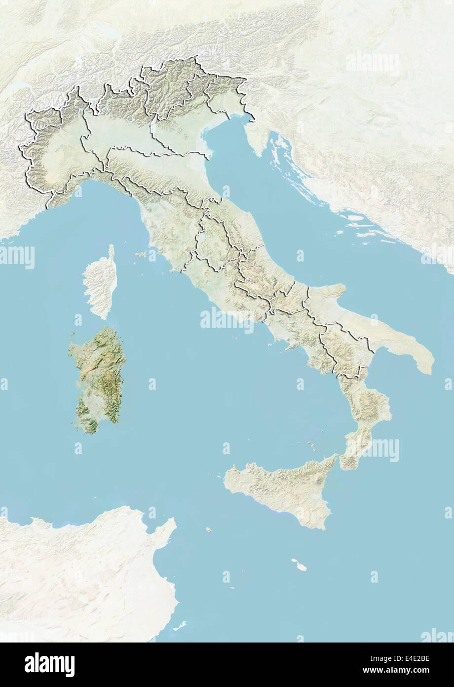 Sardinia map hi-res stock photography and images - Alamy