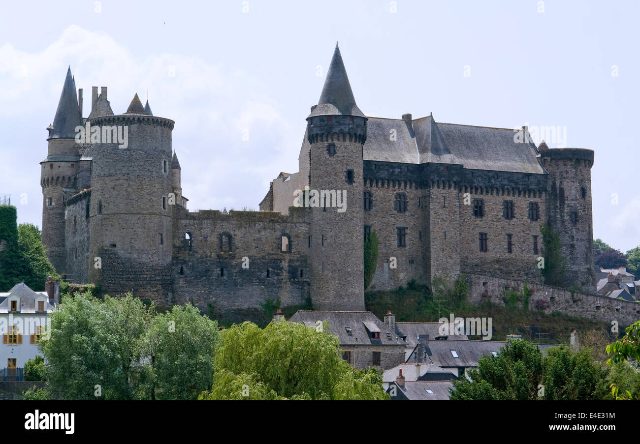 the castle of Vitre in Brittany, France Stock Photo - Alamy