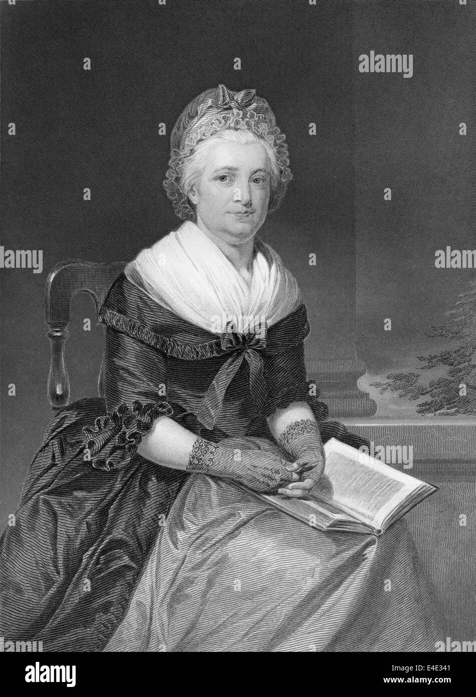 Martha Dandridge Custis Washington, 1731 - 1802, the wife of George ...